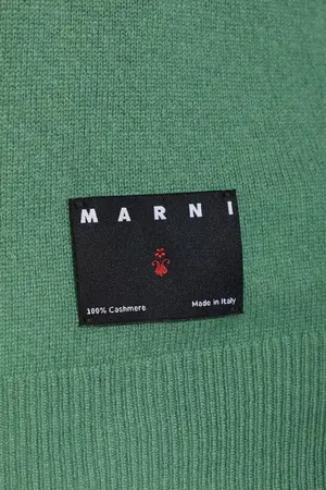 Marni Cashmere Long-sleeve Polo With Contrast Collar