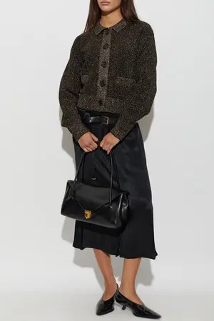 Marni Wool Cardigan With Collar - Gold