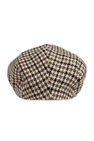 Dolce & Gabbana Wool Plaid Flat Cap
