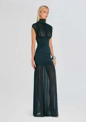 SEROYA Irit Mesh Maxi Dress