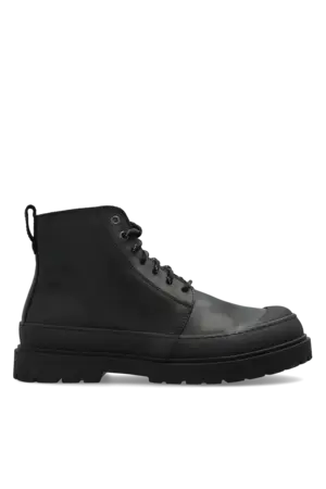 BIRKENSTOCK Prescott Lace Up Leather Shoes - Black