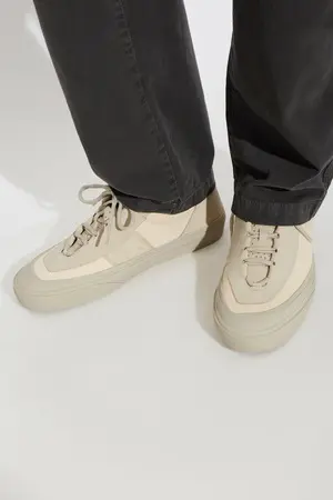 Stone Island Low Top Sneakers With Logo Patch