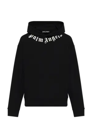 Palm Angels Cotton Hoodie - Black