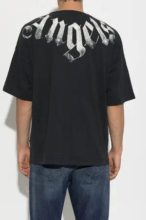 Palm Angels Cotton T-shirt With Logo Print