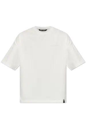 Palm Angels Cotton T-shirt With Logo - White