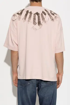 Palm Angels Cotton T-shirt With Logo Print