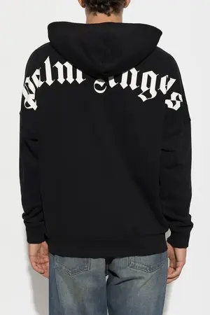 Palm Angels Cotton Sweatshirt With Printed Logo