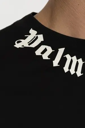 Palm Angels Cotton T-shirt With Printed Logo