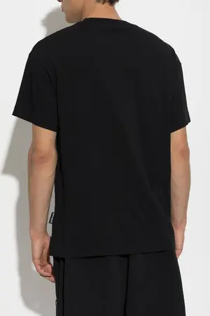 Palm Angels Cotton T-shirt With Appliquéd Logo