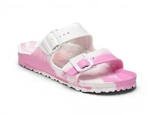 BIRKENSTOCK Arizona Essentials Slide On Sandal - Multi Pink