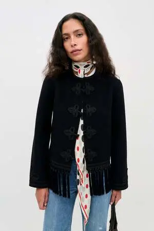 Rixo Inga Regular Blouse - Black