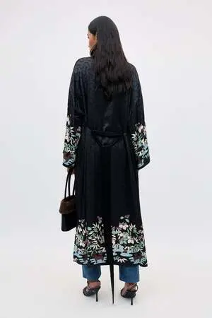Rixo Kaiden Blossom Jungle Black Kimono