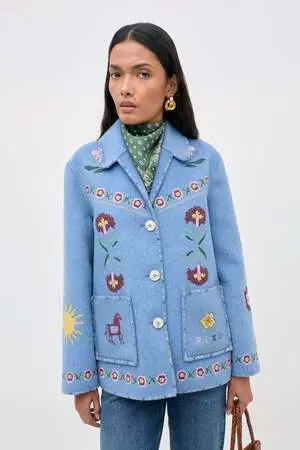 Rixo Tashia Juliette Embroidery Regular