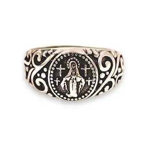 1610ISTANBUL Byzantine Signet Ring - Silver