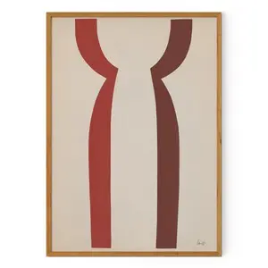 LENA WIGERS Neutrals / Human Two 30 × 40 Cm Art Print - Red