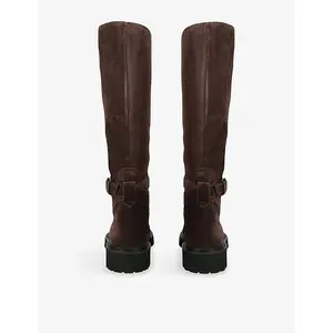 Valentino Garavani Vlogo Leather Knee-high Boots