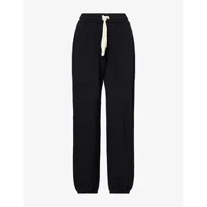 ME+EM Cuffed Cotton-blend Jogging Bottoms - Black