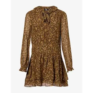 Paige Nantes Floral-print Silk-blend Mini Dress