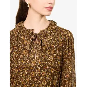 Paige Nantes Floral-print Silk-blend Mini Dress
