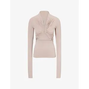 Rick Owens Prong Cut-out Stretch-jersey Top
