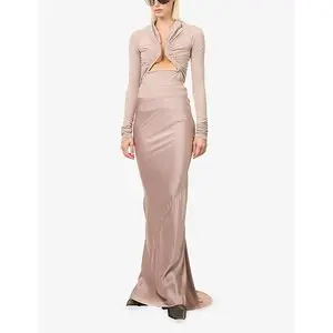 Rick Owens Prong Cut-out Stretch-jersey Top