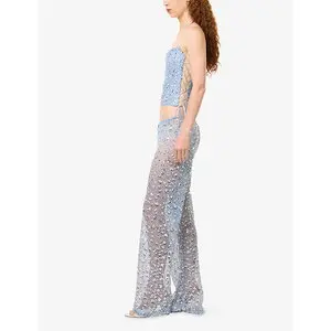 JADED LONDON Deva Sequin Knit Corset Top