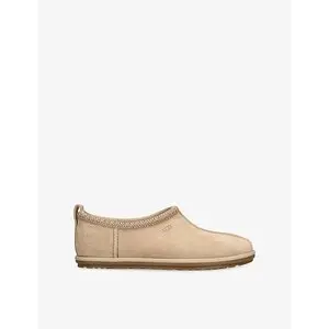 UGG UGG Tasman Deconstructed Suede Slippers Beige