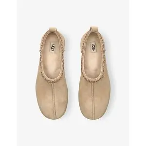 UGG Tasman Deconstructed Suede Slippers - Beige