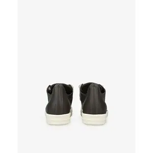 Rick Owens Jumbo Lace Leather Low Top Sneakers