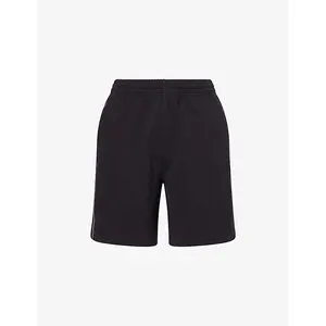 Burberry Check Piping Cotton-jersey Shorts - Black