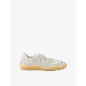 Prada Speedrock Technical Leather And Mesh Trainers - Grey