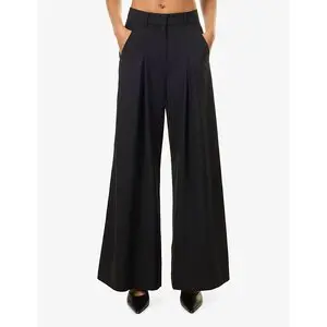 ME+EM Wide-leg Wool-blend Trousers