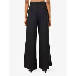 ME+EM Wide-leg Wool-blend Trousers