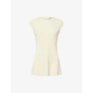 TOTEME Everyday Sleeveless Jersey Tunic Top - Ecru