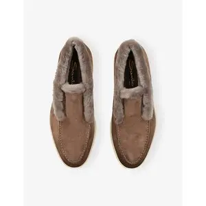 Santoni Fortune Lined Suede Ankle Boots