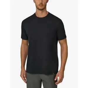 Boggi Milano Short-sleeved Branded-tab Stretch-cotton T-shirt