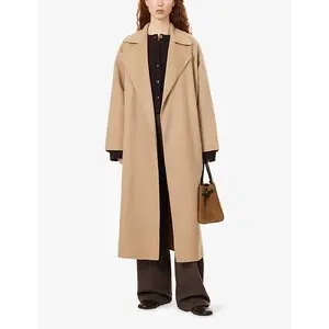 Max Mara Brushed Wool Belted Coat - Camel