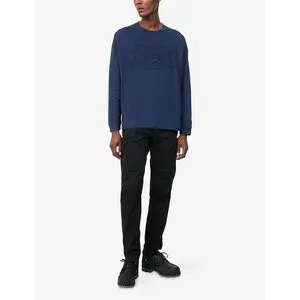 C.P. COMPANY Brand-embroidered Cotton T-shirt