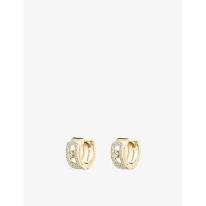 Messika Move Noa 18ct Gold And 0.30ct Diamond Hoop Earrings - Yellow