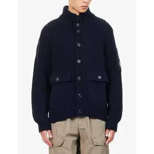 C.P. COMPANY Wool Knit Cardigan - Total Eclipse