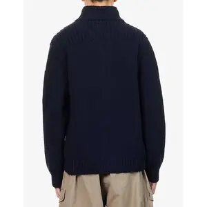 C.P. COMPANY Wool Knit Cardigan - Total Eclipse