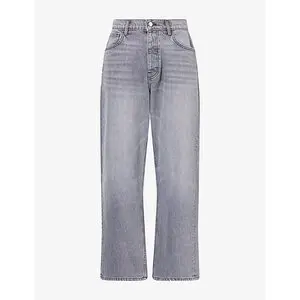 NAHMIAS Baggy Wide-leg Denim Jeans - Grey