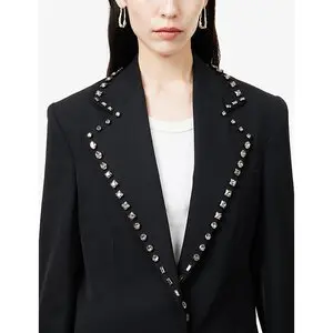Stella McCartney Embellished Single-breasted Wool Blazer