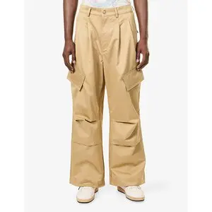 NAHMIAS Oversized Wide-leg Cotton Cargo Trousers