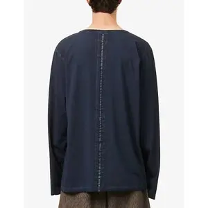 UMA WANG Seam-detail Long-sleeved Stretch-cotton T-shirt