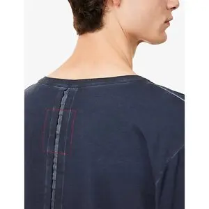 UMA WANG Seam-detail Long-sleeved Stretch-cotton T-shirt