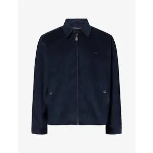 WALES BONNER Drew Corduroy Zip-up Jacket - Navy