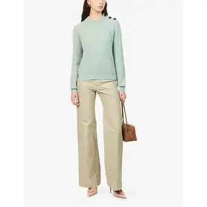 BLAZÉ MILANO Button Detailed Wool And Cashmere Jumper