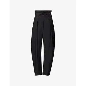 ROHE FRAMES Puck Tailored Wool-blend Trousers - Black
