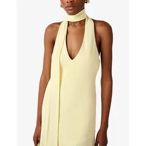 OMNES Divina Scarf Halterneck Midi Dress